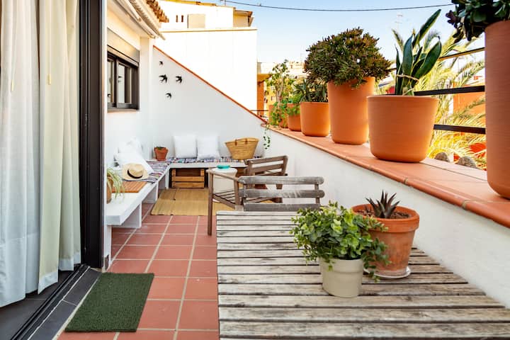 Lighty · Terrace · 4pax · Cabanyal · Beach - Valência