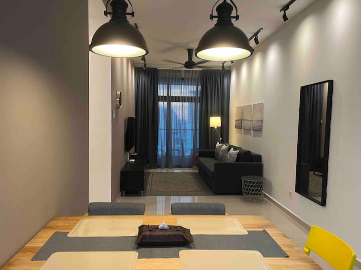 Minimalist Home 3br @Legasi |Lrt |Klcc |Salomalink - Kuala Lumpur