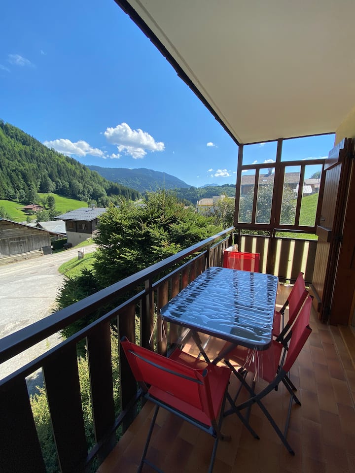 Appart 2*, à L’entrée Du Gd Bornand, 2km/pistes - Lac des Confins