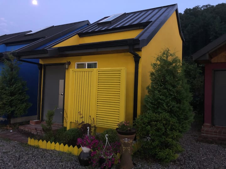 대명비발디 근처의 스파가 있는 독채-엘로우동 - 홍천군