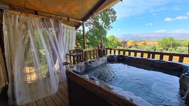 Gite Ste Victoire Jacuzzi Privatif Sur Terrasse - Trets
