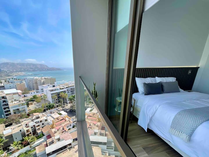 Modern 1br  Sea View | Pool | Gym - Barranco - Peru