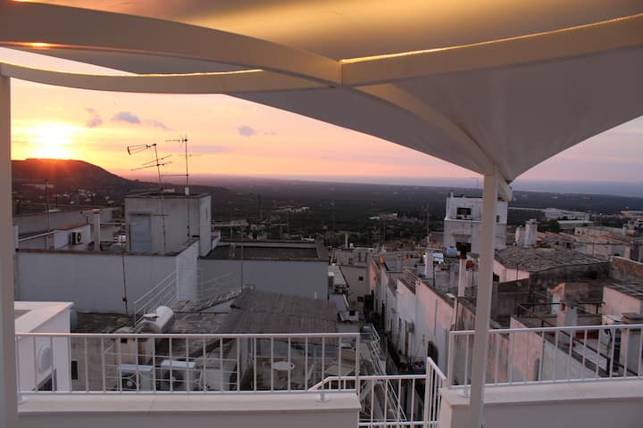 Retrò Maison à Ostuni Puglia Avec Terrasse Vue Mer - Ceglie Messapica
