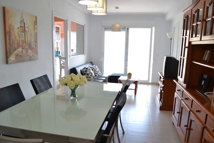 Golf Course And Beach Flat+wifi - El Perelló