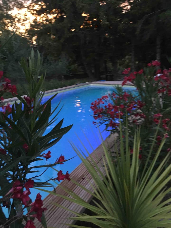 Villa Bucolique Piscine Riviere - Le Thor