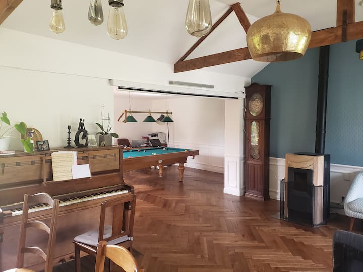Grande Maison 10min Rouen Avec Jaccuzi Et Billard - Rouen