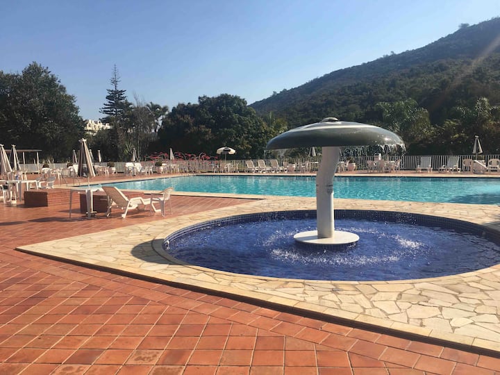 Lindo Flat 311 Cavalinho Branco, Vista Para O Lago - Águas de Lindoia