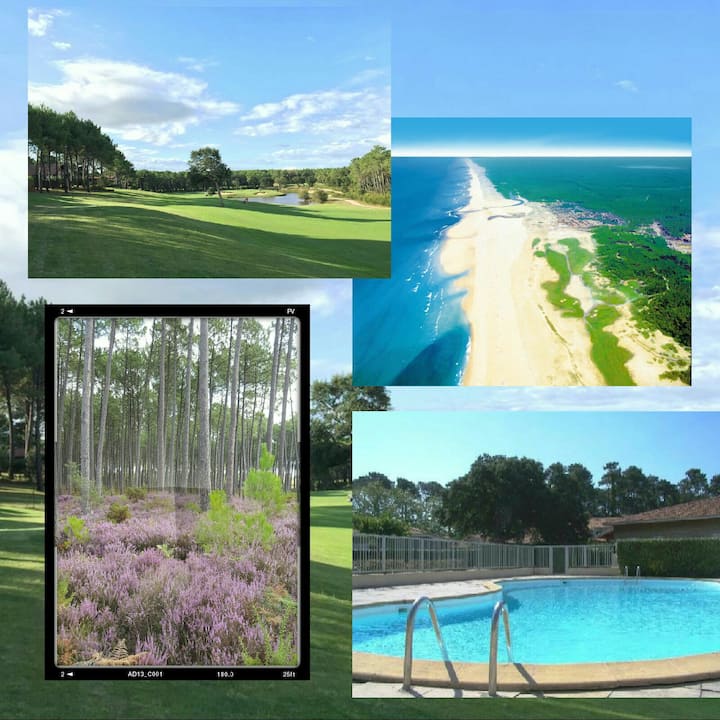 Appt 4p Moliets Et Maa Piscine , Plage 800m, Golf - Moliets-et-Maa