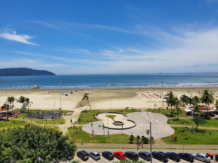 Amplo Apto São Vicente 6 A 8 Pessoas  Frente Praia - Santos State