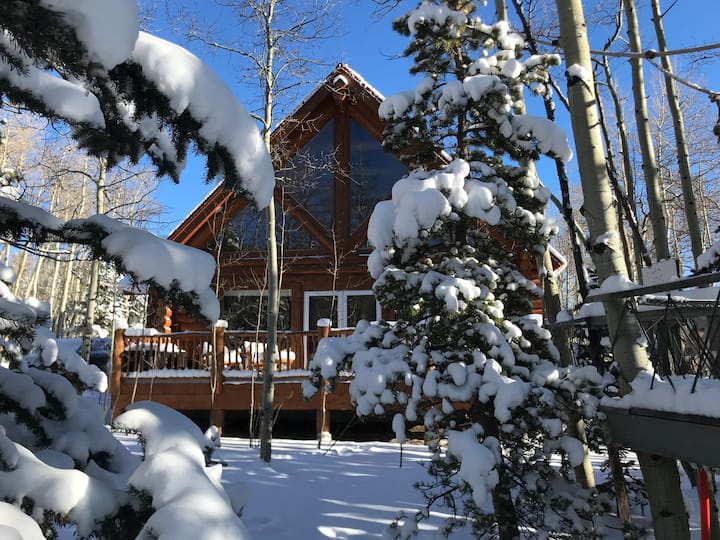 Tranquil 5 Star Cabin- King Beds -Walk To Fishing - Fairplay, CO