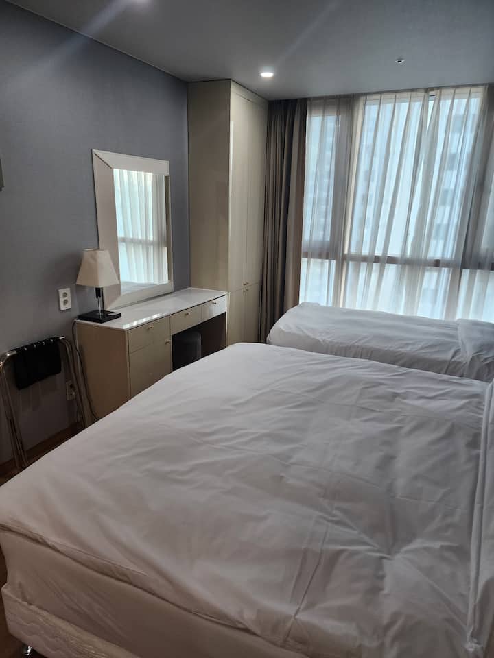 16[센텀빅토리아]패밀리트윈(3인)#벡스코앞#어메니티제공#무료주차#외국인환영#리모델링#23 - Busan