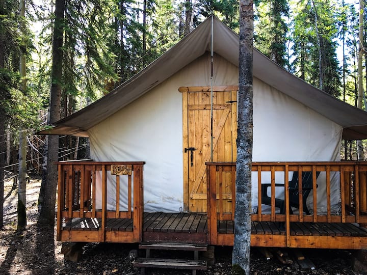 Expedition Family Wall Tent Cabin - "Bear" - Fairbanks, AK