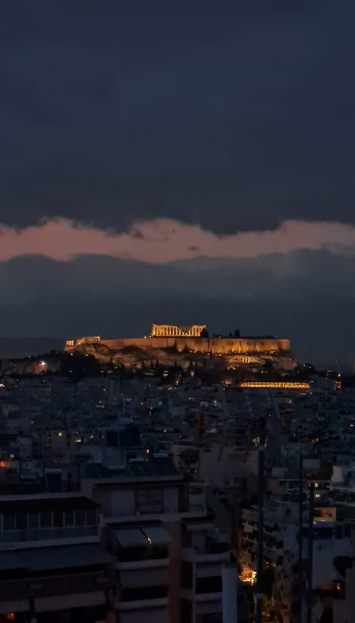 Unique Acropolis View Panoramic House - Athen