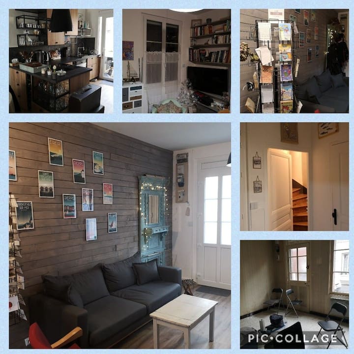 Town House With Courtyard, 3 Bedrooms, Pollet District - 10 Minutes From The Center - Dieppe