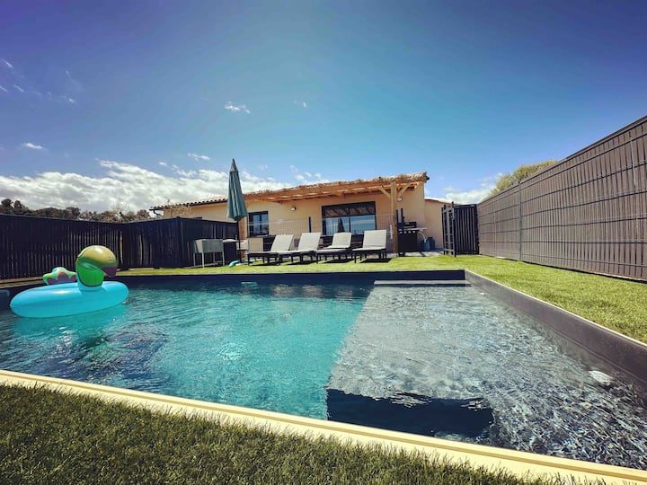 Casa Lamaghjone : Villa T4 Avec Piscine Proche Mer - Aléria