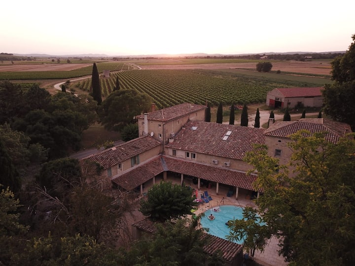Mas Moulin Neuf-uzès 24 Personnes Piscine Privée - Languedoc-Roussillon