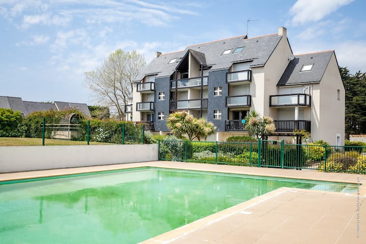 Charmant T2 Dans Résidence Avec Piscine Chauffée - Quiberon