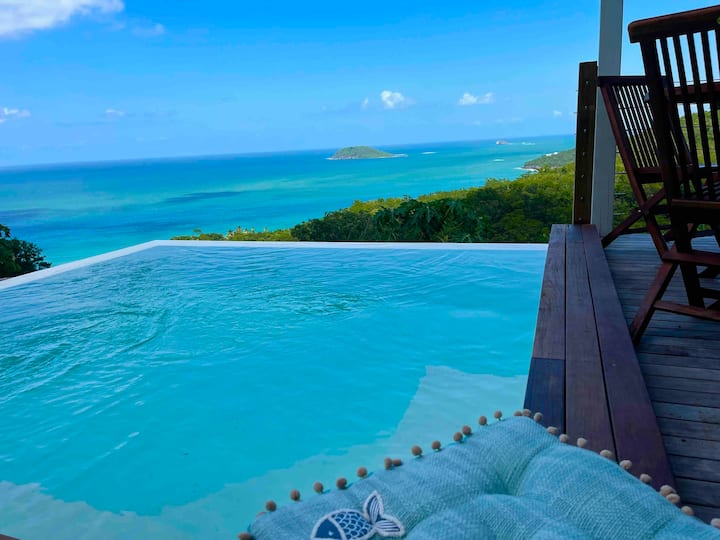 Piscine Privative,vue Mer, Lodge Jp De Charme - Deshaies