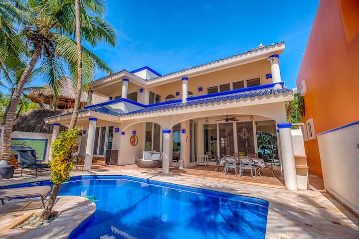 Amazing Beachfront Villa With Kayaks And Pool! - Akumal