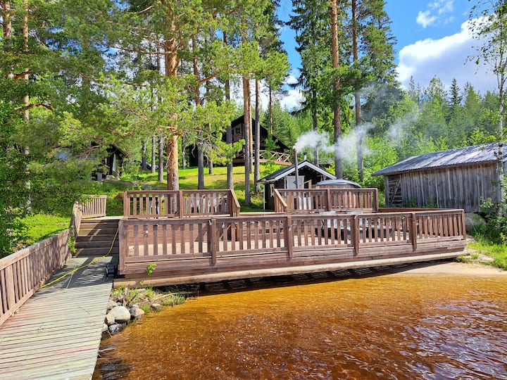 Upea Mökki Järvenrannalla ÄHtärissä - Töysä