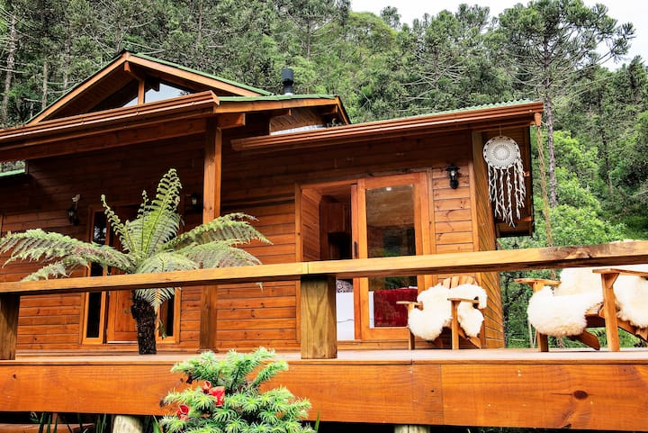 Chalé Encanto Das ÁGuas Com Duas Suítes E Lareira - Urubici