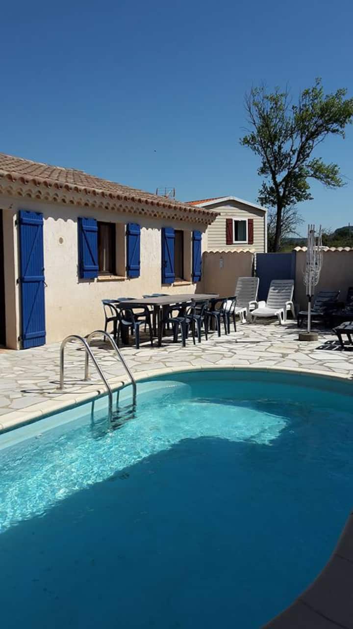 Villa "Océane" Avec Piscine Privée 10 Pers. - Ardèche