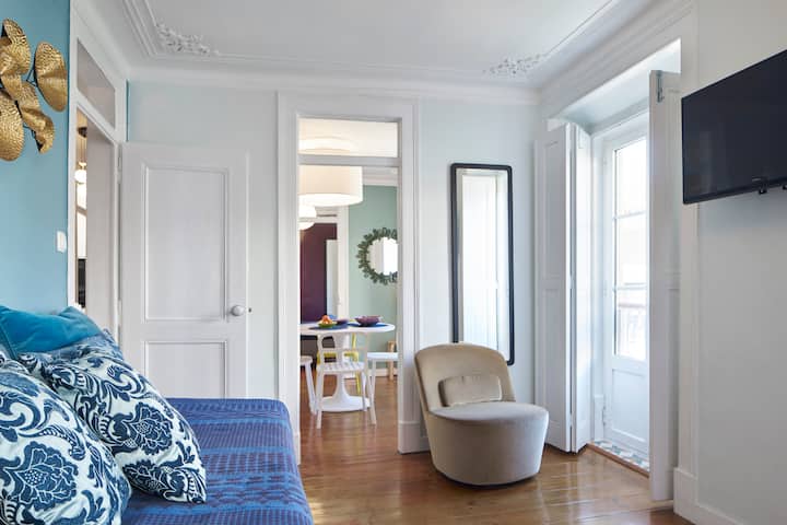 2 Mns D' Avenida Da Liberdade. 2 Chbres, Lumineux - Graça