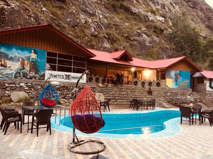 Private Cottage On Pristine River - Kasol