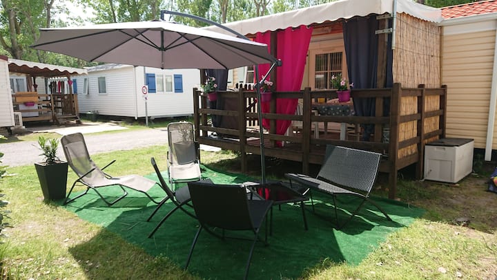 Mobilhome Climatisé Tout Confort- ÉDen Camping 5* - Le Grau-du-Roi
