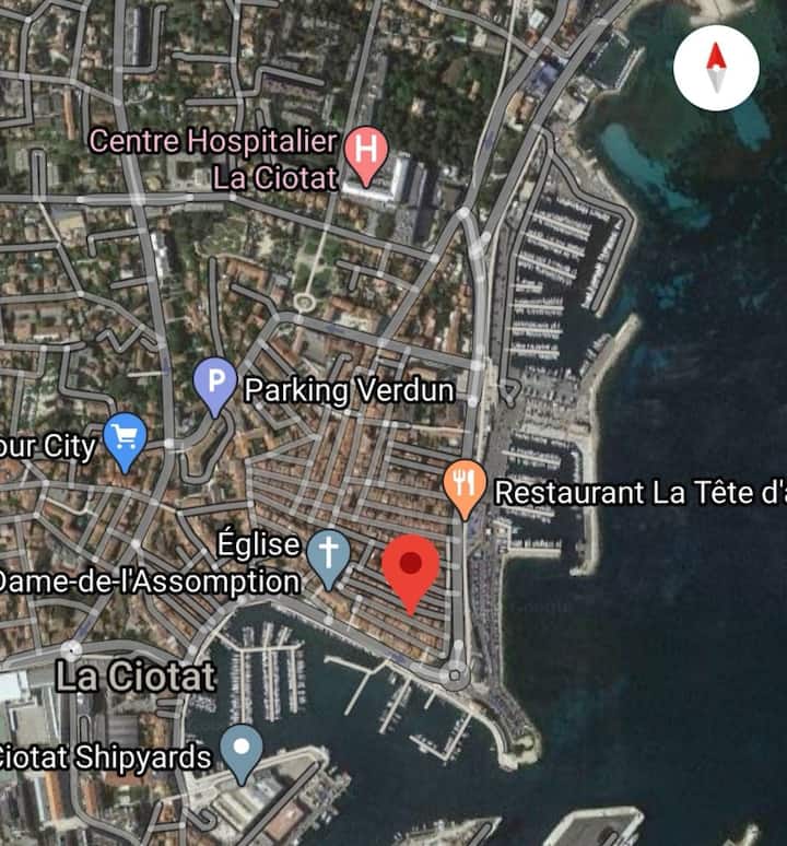 T2 Entre Port Et Plage (1 à 3 Pers) - La Ciotat