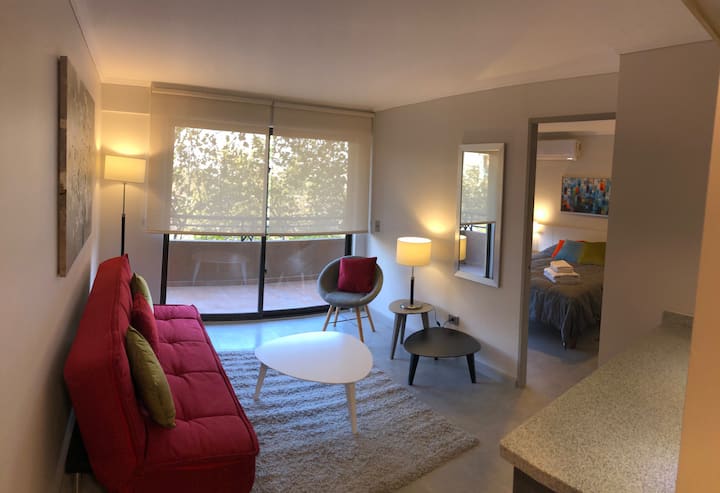 Tranquilo Y Luminoso, Con Balcón Y Buena Conexión - Santiago