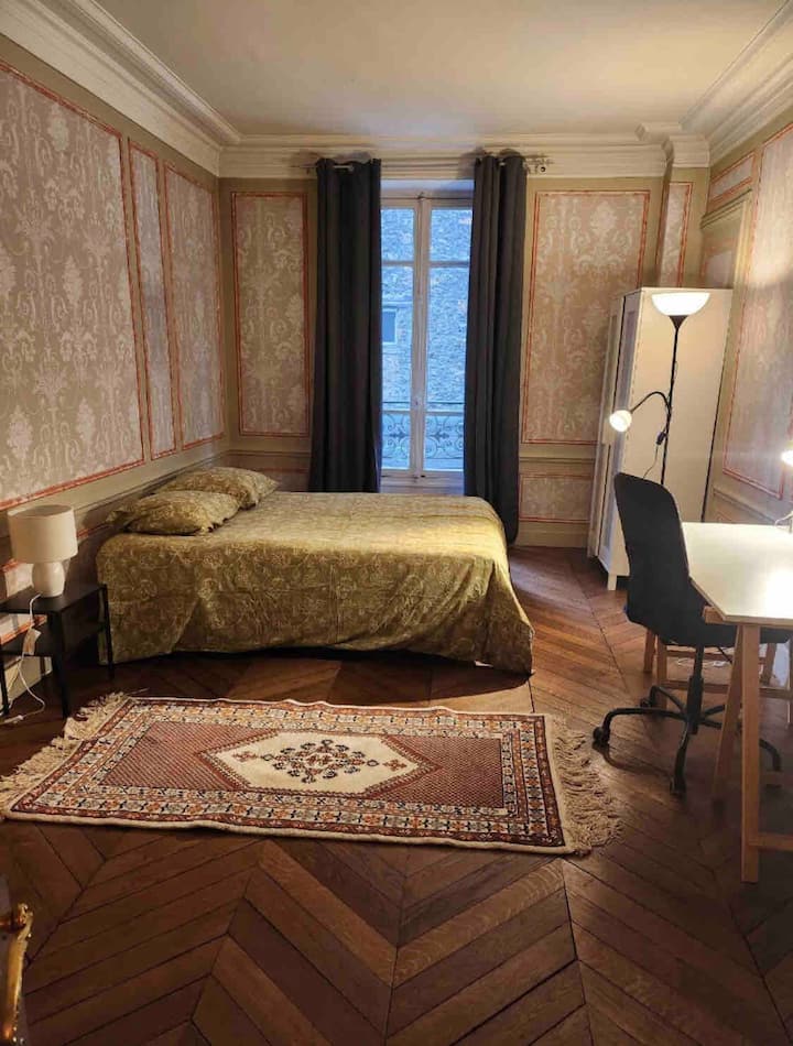 Ac1- Chambre Xxl  20m2 Apt  Haussmannien Villette - Paris