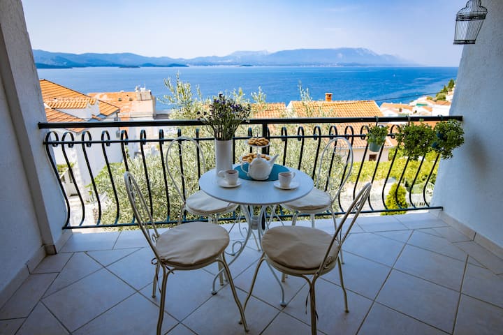 Villa Ema2 Garden, Sea View Terrace And Parking - Neum
