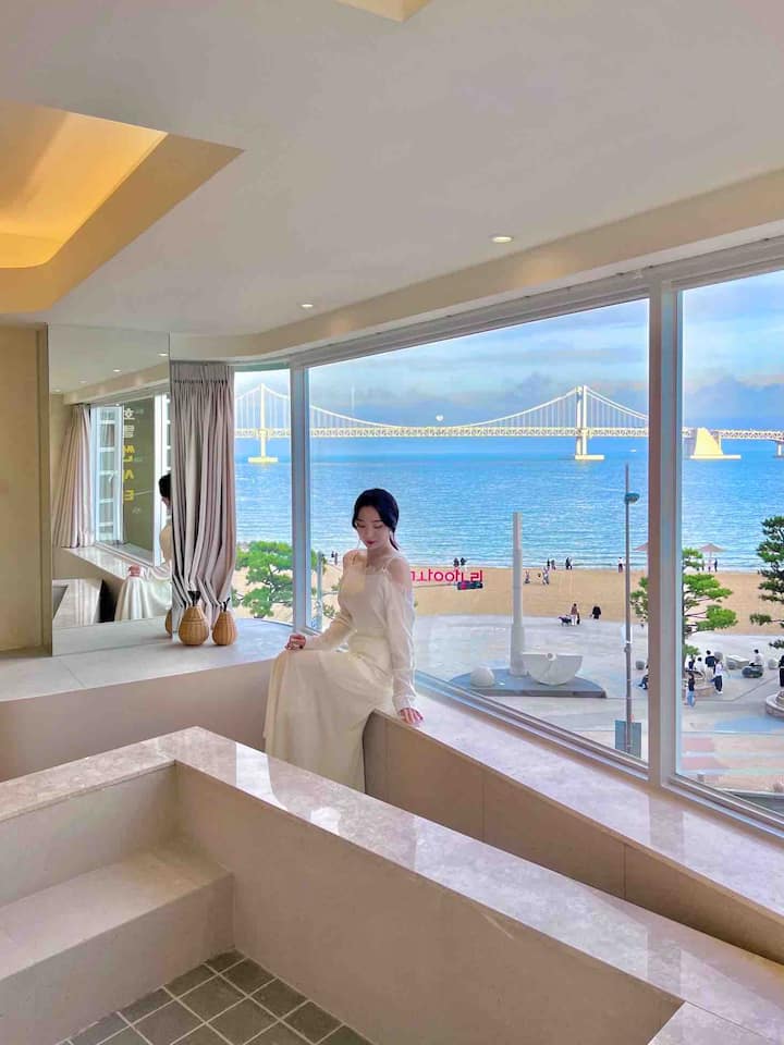 광안대교뷰)35평/방3개/퀸3개/안온맨션 - Busan