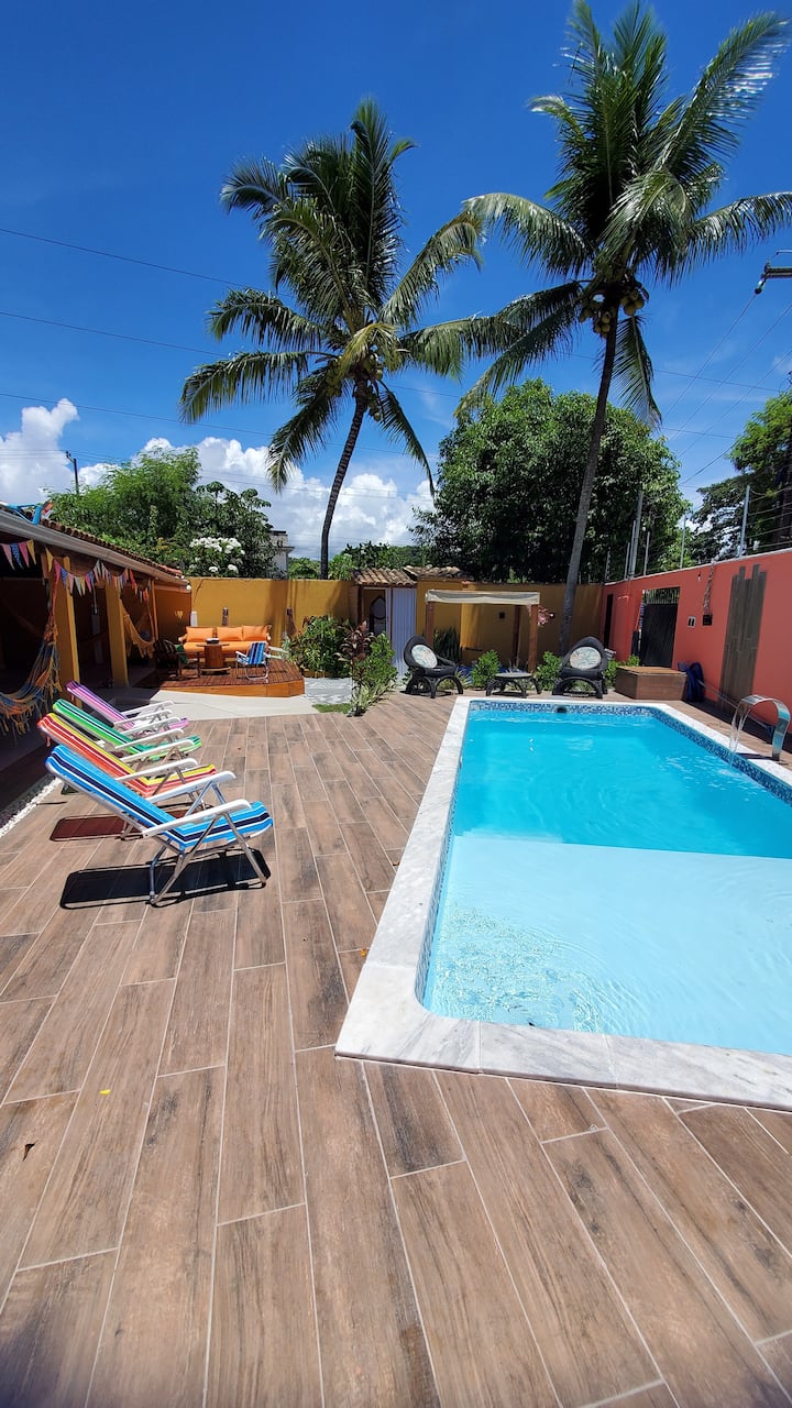 Casa Mukau 200mts Do Mar 10 Suites Taperapuanps-ba - Porto Seguro