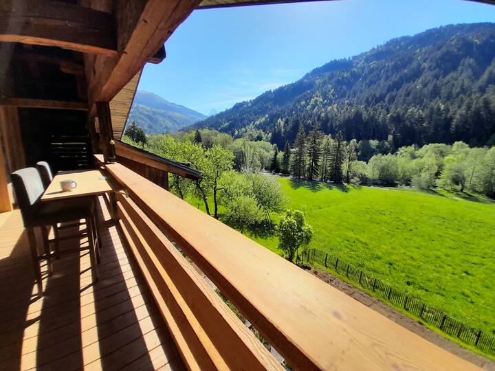 Appartement Neuf, Dans Chalet Traditionnel - La Clusaz