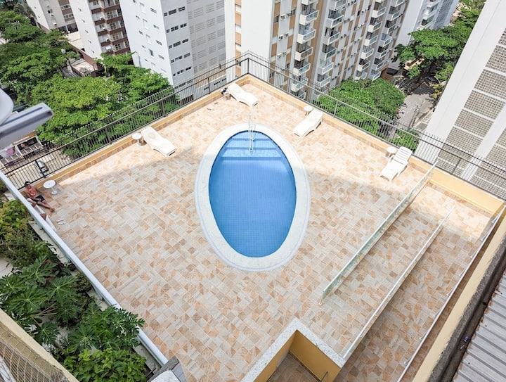 Apartamento 13 Vista Mar  E Piscina - Guarujá