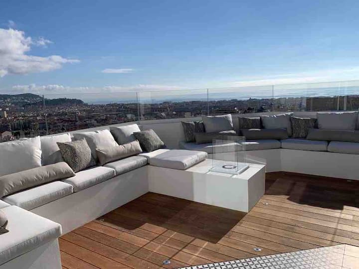 Appartement Roof Top 3 Chambres Nice Hills - Villefranche-sur-Mer