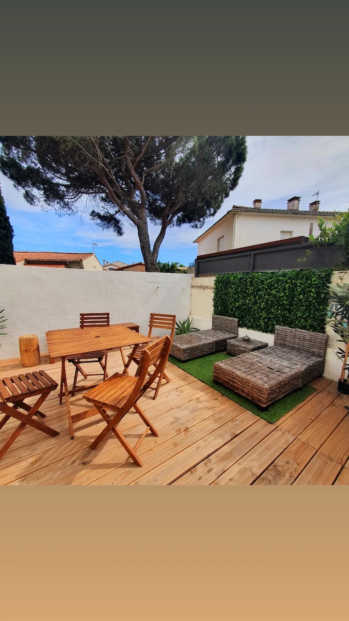 Joliet2 Clim,parking Privé,2 Terrases - Canet-en-Roussillon