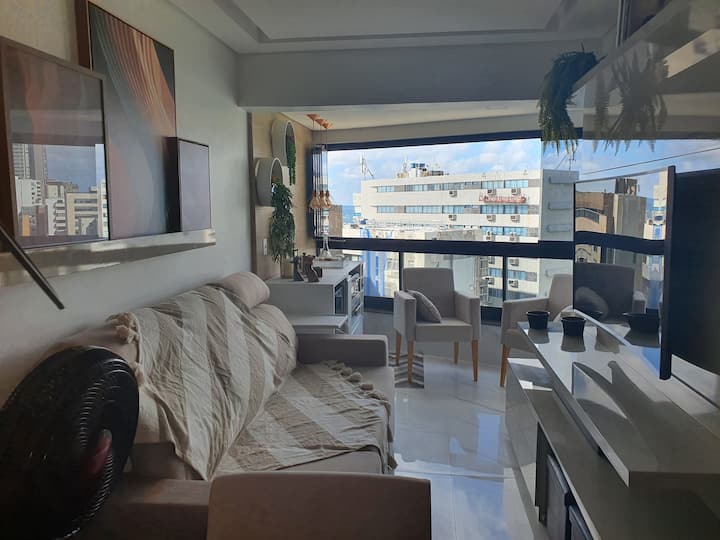 Maravilhoso Flat, De 2 Dormitórios, A 40m Da Praia - Recife