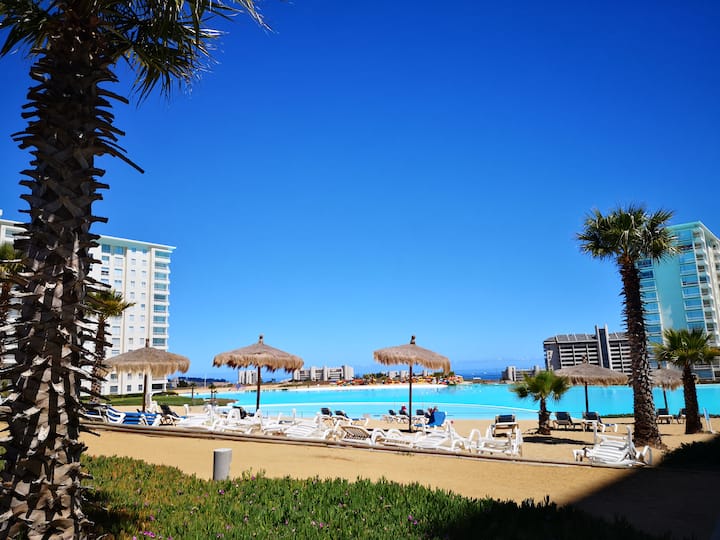 Condominio Laguna Bahía, Hermoso Dpto Vista Al Mar - Algarrobo
