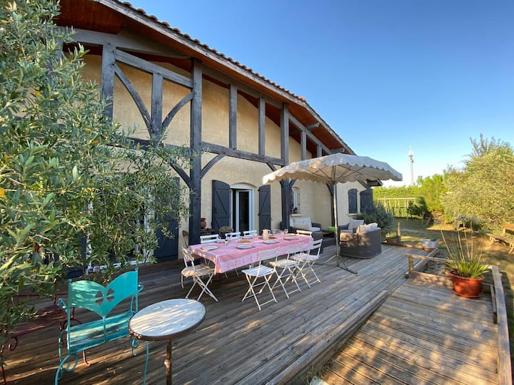 Maison De Charme 8/10 Personnes - Proche Océan - Parentis-en-Born