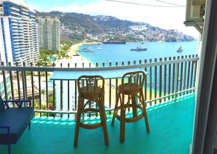 Loft Vista Al Mar, Piscina, En Costera - Acapulco