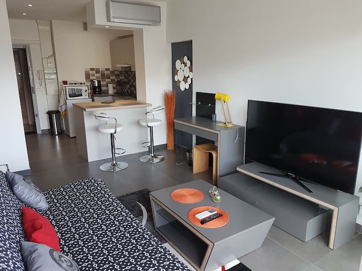F2 Au Coeur D'ajaccio 
Climatisé & Parking Privé. - Ajaccio