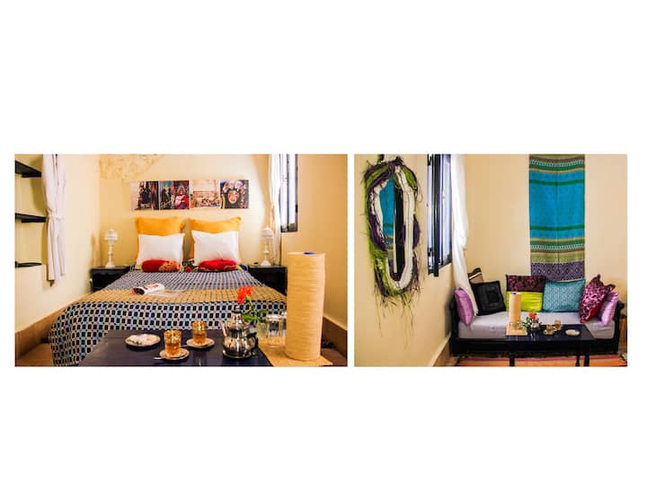 Chambre 1-chambre Calme à Riad Lunetoile - 索維拉