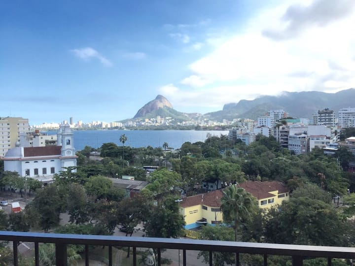 Apart De Novela Na Lagoa C/ Linda Vista E Garagem - Rio de Janeiro