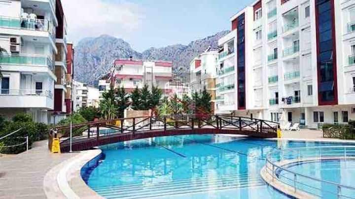 Квартира 3+1, Горы. 3 минуты до моря, Бассейн - Antalya