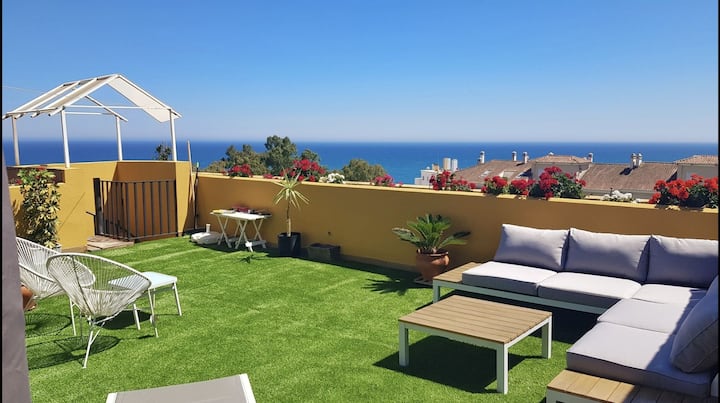 Precioso áTico Con Vistas Al Mar - Benalmádena