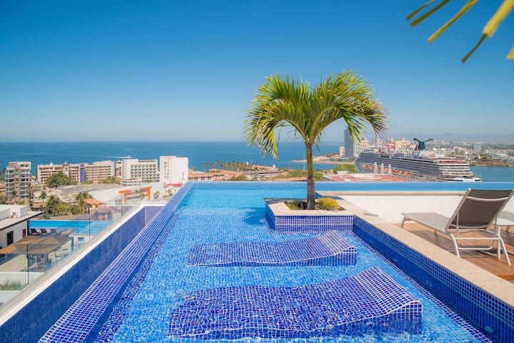 Vista Al Mar Desde La Alberca Zoho Skies Kalahari - Puerto Vallarta