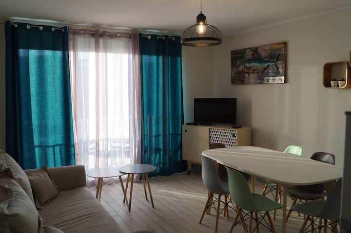 Appart2*vue Mer Accès Plage 20 M Wifi Clim Parking - Palavas-les-Flots